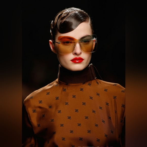 Fendi | Accessories | Nwt Fendi Roma Rimless Square Frame Sunglasses ...